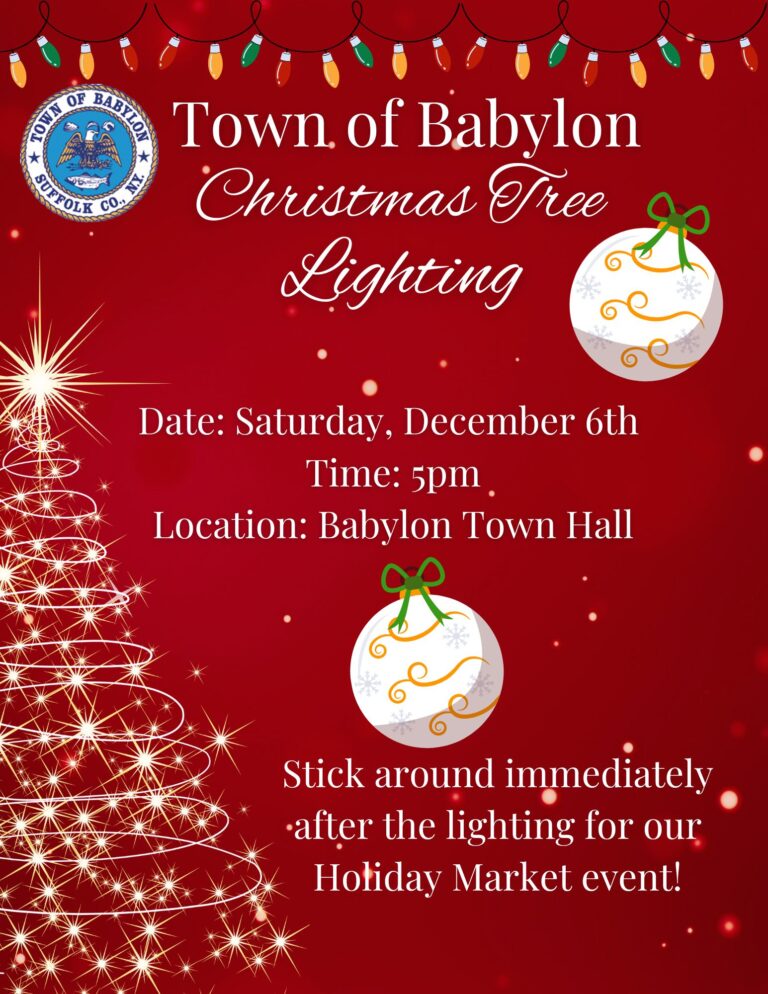 Town of Babylon Christmas Tree Lighting - I Love Babylon, NY